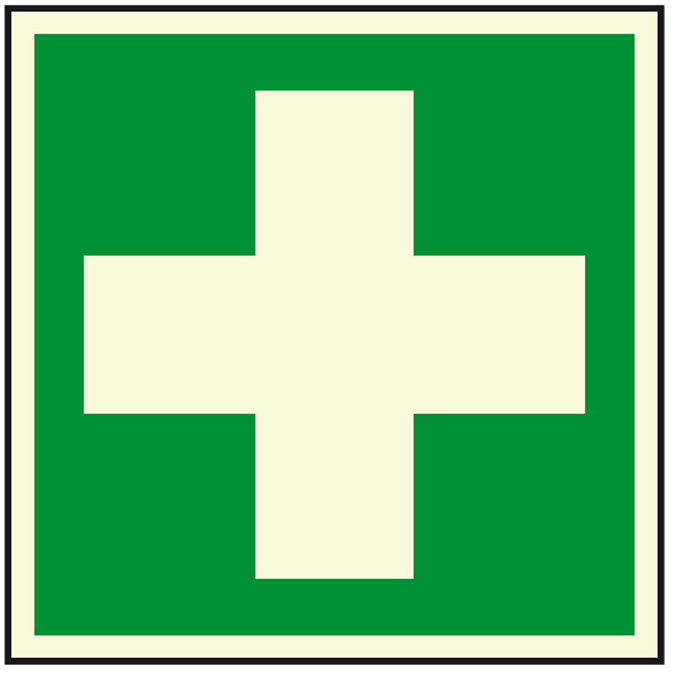 PERMALIGHT® plus ERSTE HILFE ZEICHEN Erste Hilfe Kreuz ...